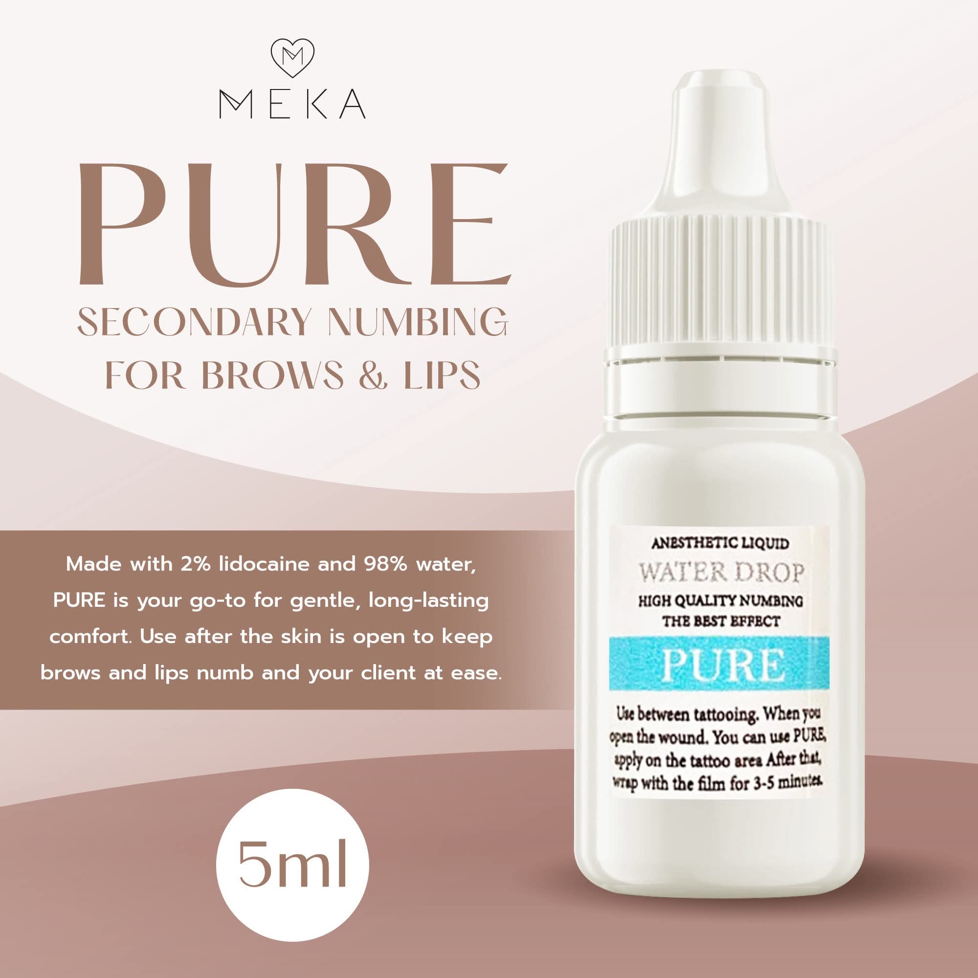 PURE – Secondary Numbing for Brows & Lips (5ml) – meka.999